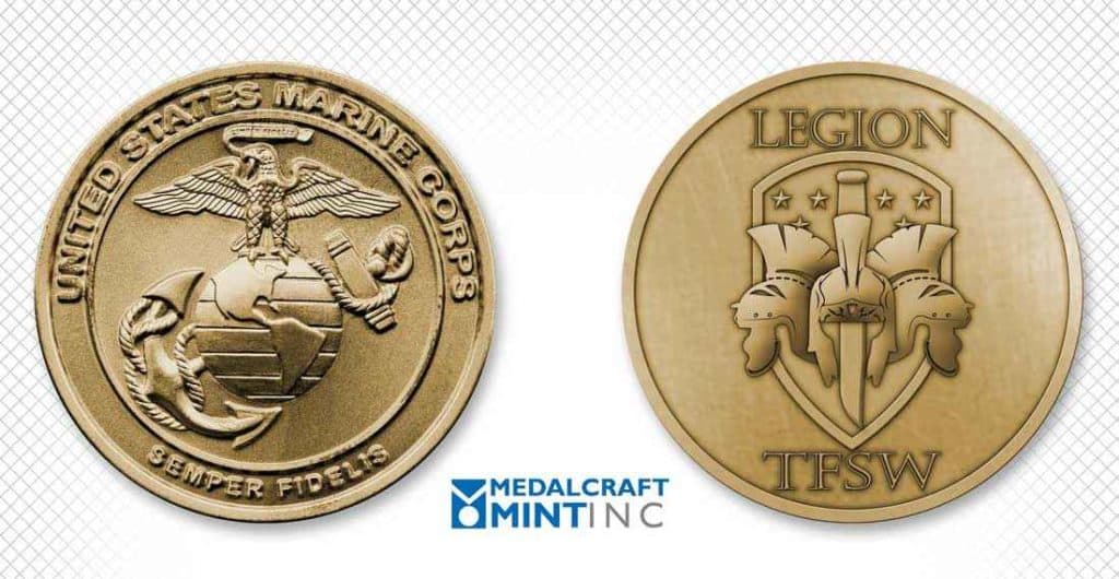 Custom military unit coins reinforce a sense of unity