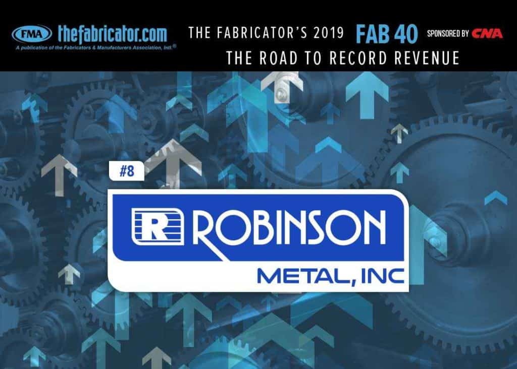 Fab 40 ranking highlights Robinson’s metal fab manufacturing