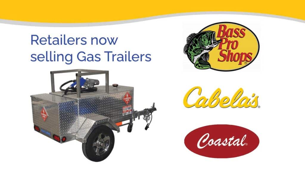 Robinson Gas Trailers available through Bass Pro Shops, Cabela’s